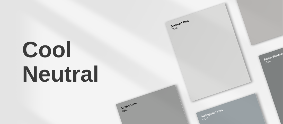 Cool Neutral Color Family (Large Color Swatches) | Shop4Color