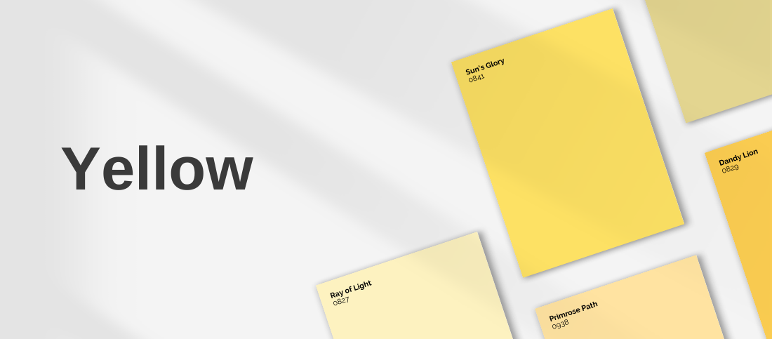 Yellow Color Family (Large Color Swatches) | Shop4Color
